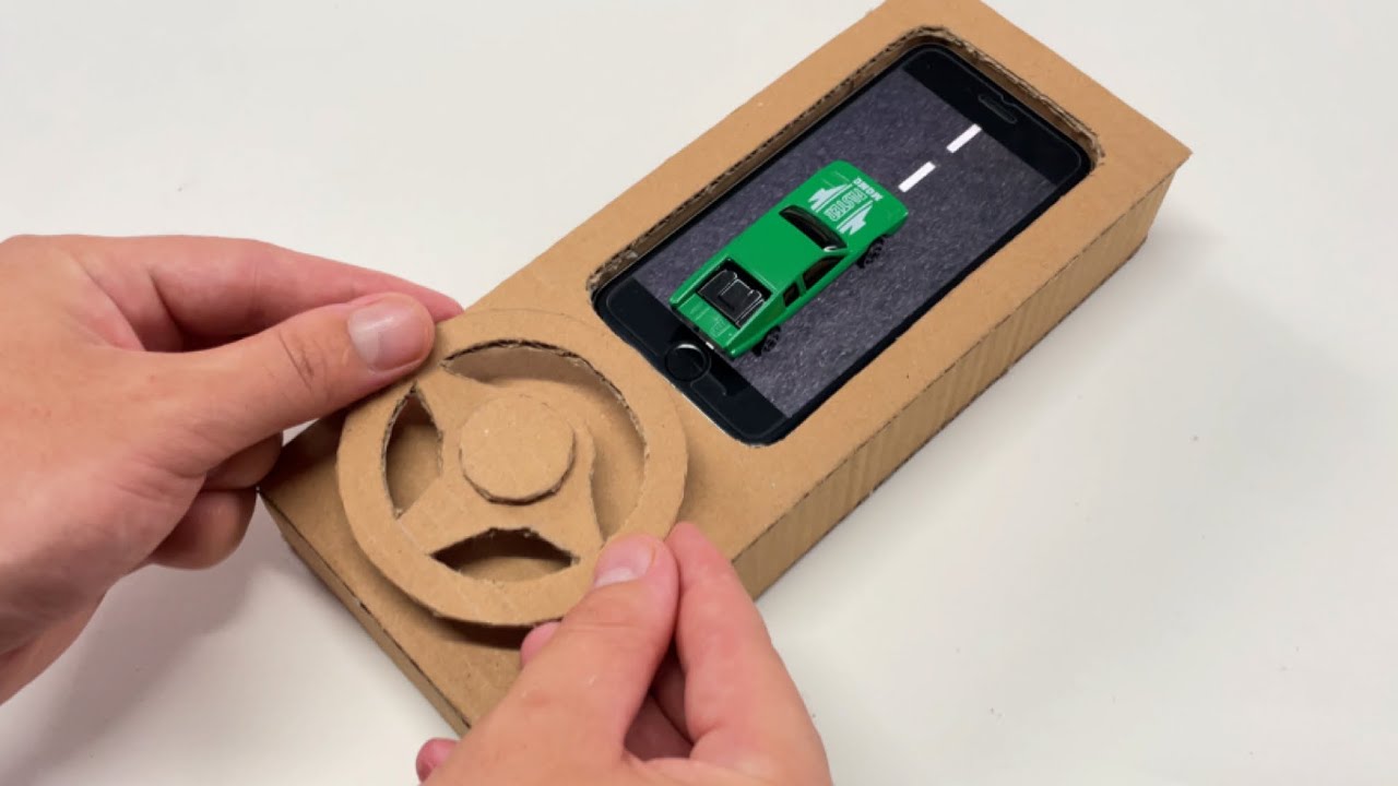 How to make a cardboard car game - YouTube