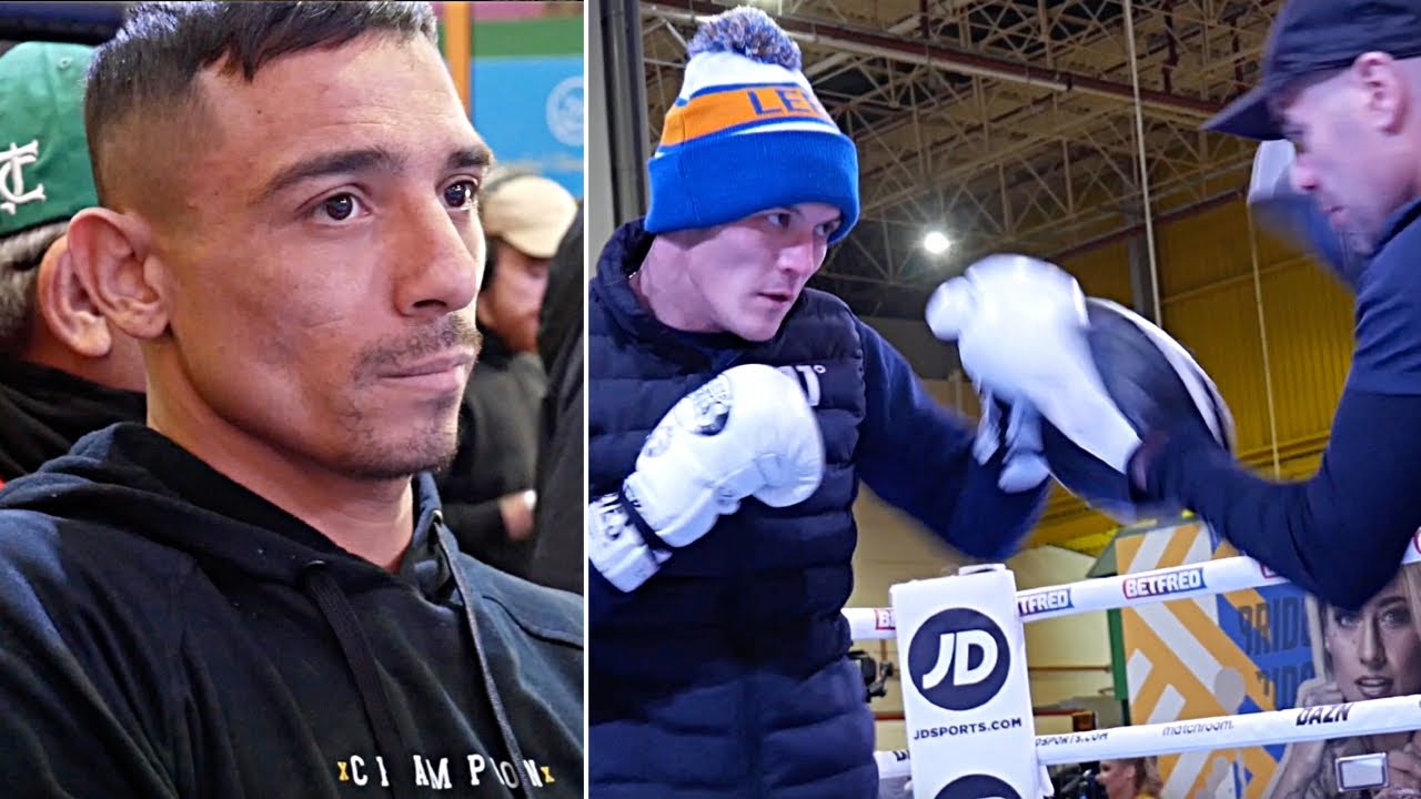 INTENSE! - TEAM LOPEZ WATCH ON AS JOSH WARRINGTON SMASHES THE PADS ...
