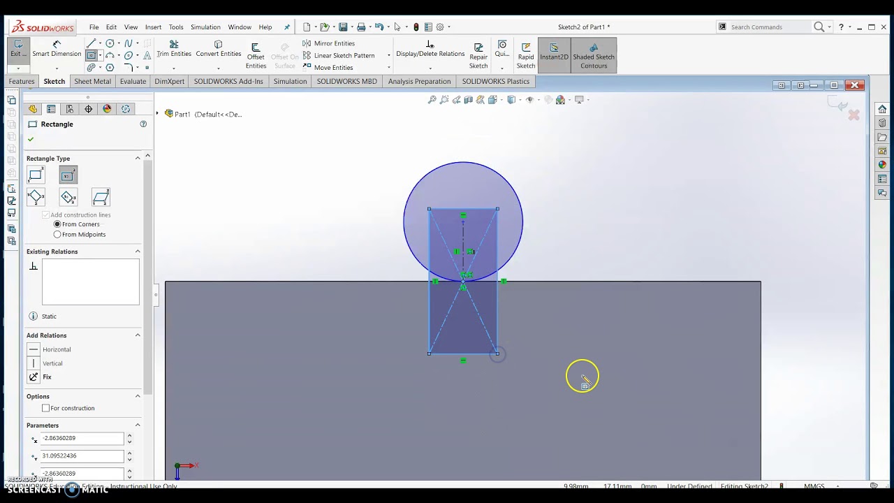 Rectangle Tool to connect shapes - YouTube