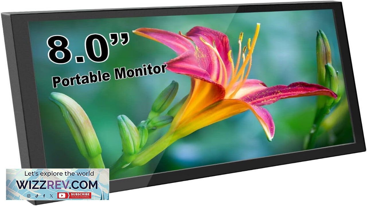 ELECROW Mini Monitor 8 Inch Portable Monitor Small LCD Display 1280x800 ...
