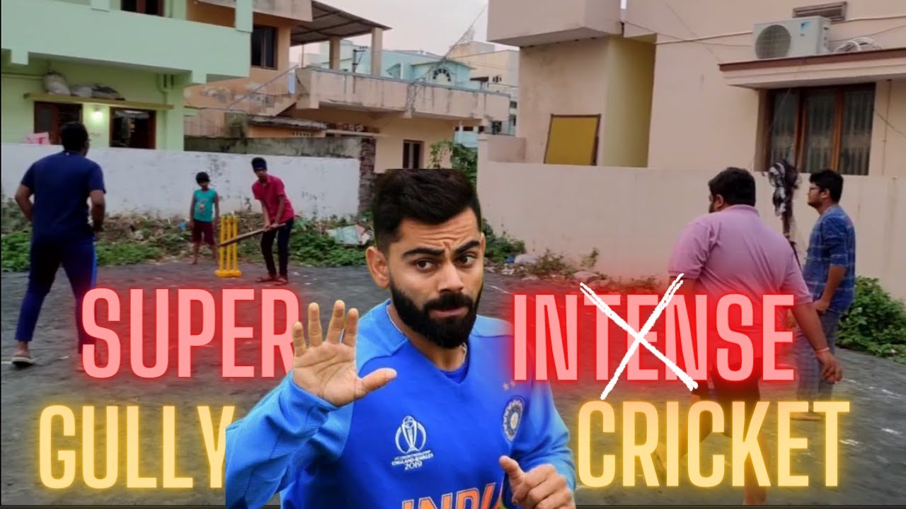 SUPER INTENSE GULLY CRICKET 😜 | FULL COVER | #CRICKET #GULLY - YouTube