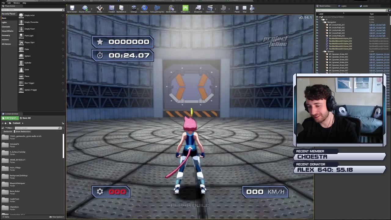 SFX progress + staying with UE4 + chatting about gamedev !website !wishlist !tts - YouTube