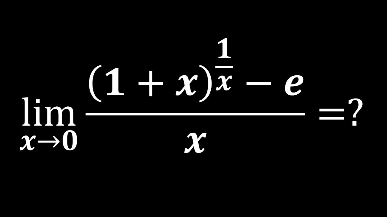 Can you solve this challenging limit problem? - YouTube