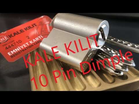 Kale Kilit Turkish 10 pin dimple lock picked - YouTube
