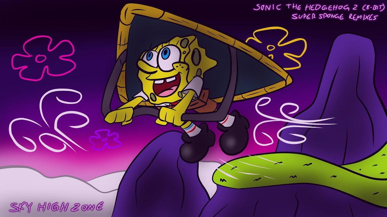 Sonic The Hedgehog 2 (8-Bit) - Sky High Zone (SpongeBob Supersponge Remix) - YouTube