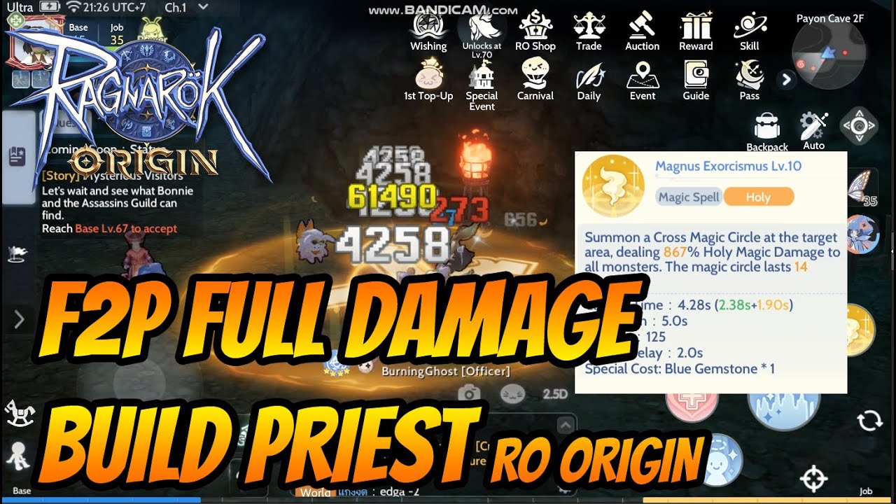 F2P FULL DAMAGE BUILD PRIEST RO ORIGIN - RieZz CH - YouTube