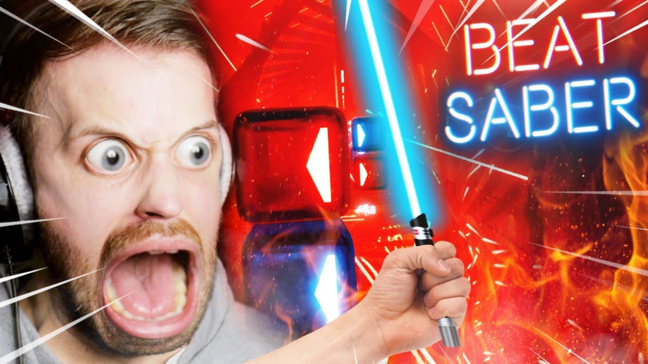 BEAT SABER but i beat my saber too hard... - YouTube