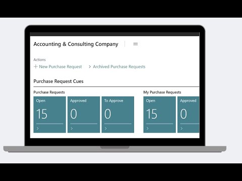 Purchase Requisition Demo for D365 BC by Tech Ventures - YouTube