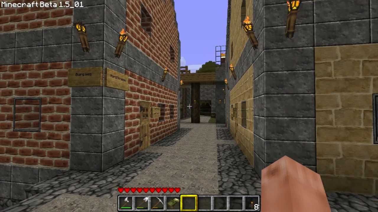Minecraft Mittelalterliche Burgmauer