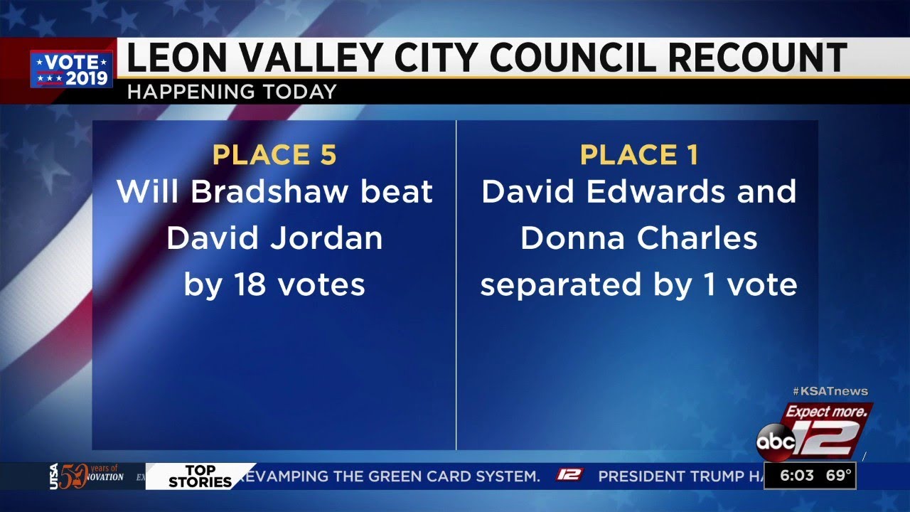 Recount to take place Thursday for 2 Leon Valley City Council positions ...