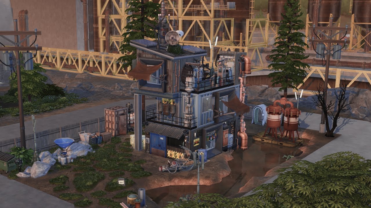 MAD SCIENTIST'S LABORATORY 🔬 | The Sims 4 | Speed Build - YouTube