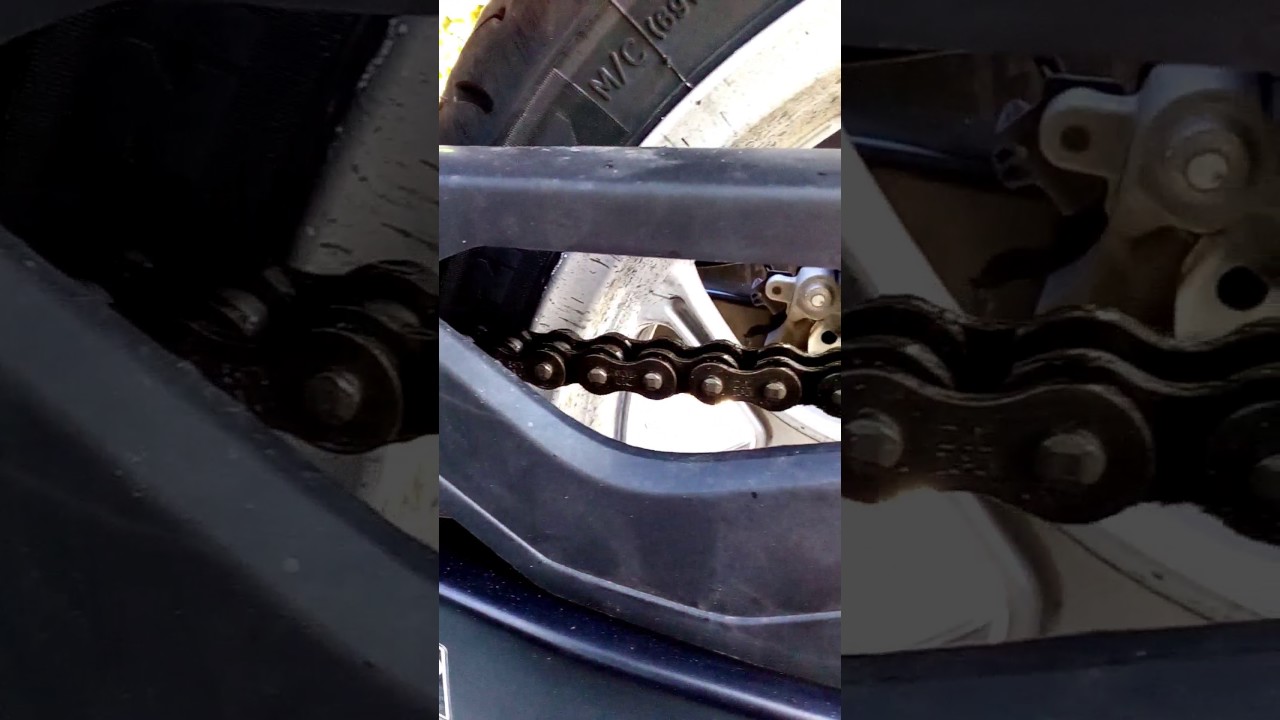 Loobman chain oiler on Honda NC750X - YouTube