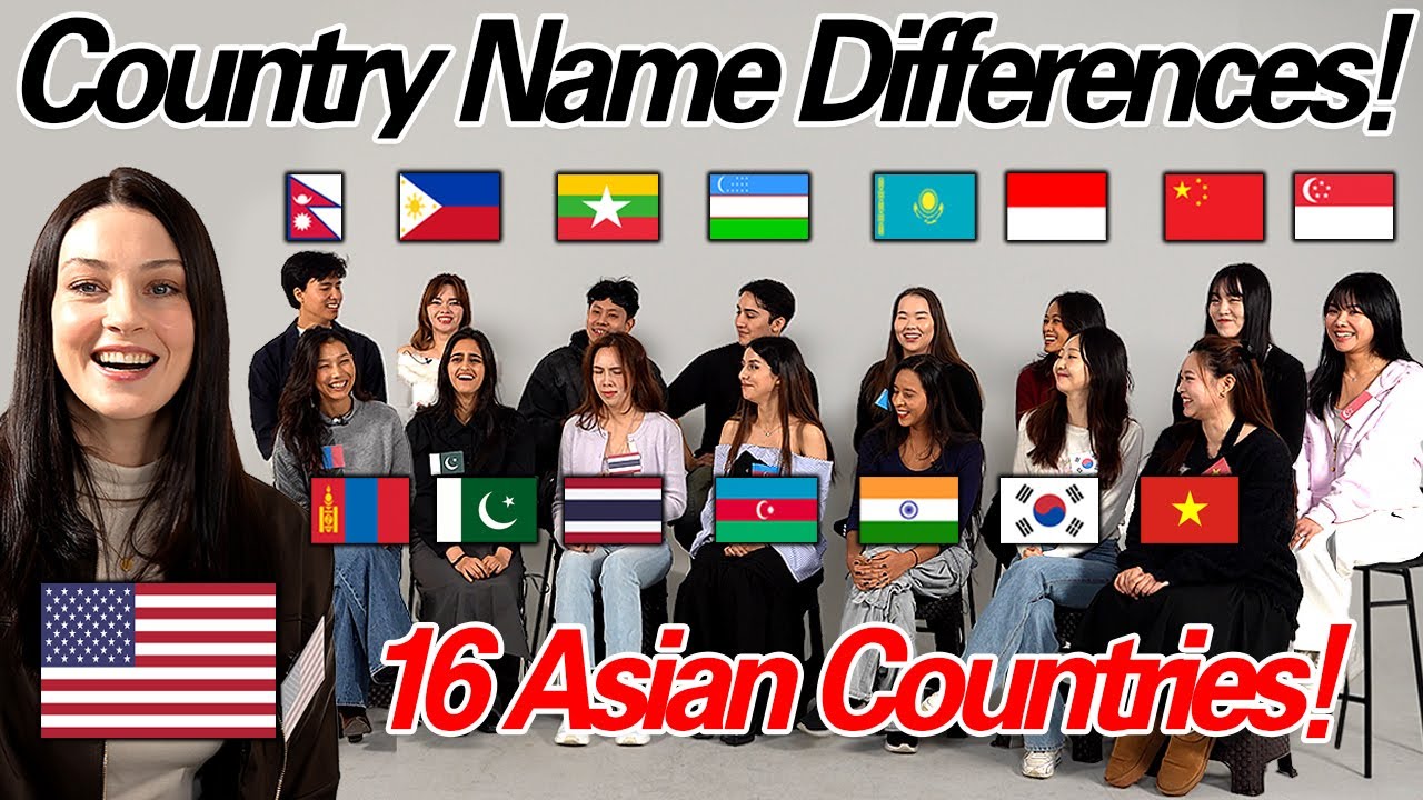 Suprising 16 Asian Country's European Country Name Differences!! l ...