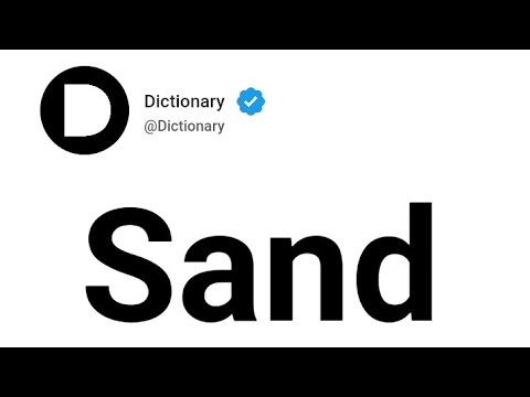 Sand Meaning In English - YouTube