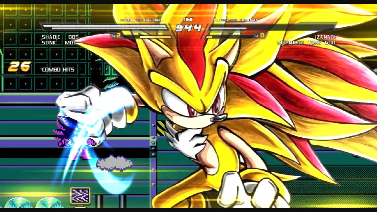 MUGEN DBS Shadic w MUI Sonic duos - YouTube