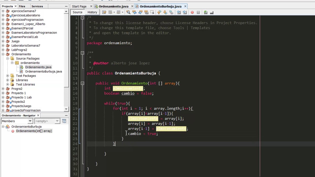 OrdenamientoBurbuja - Ordenar Vectores - YouTube