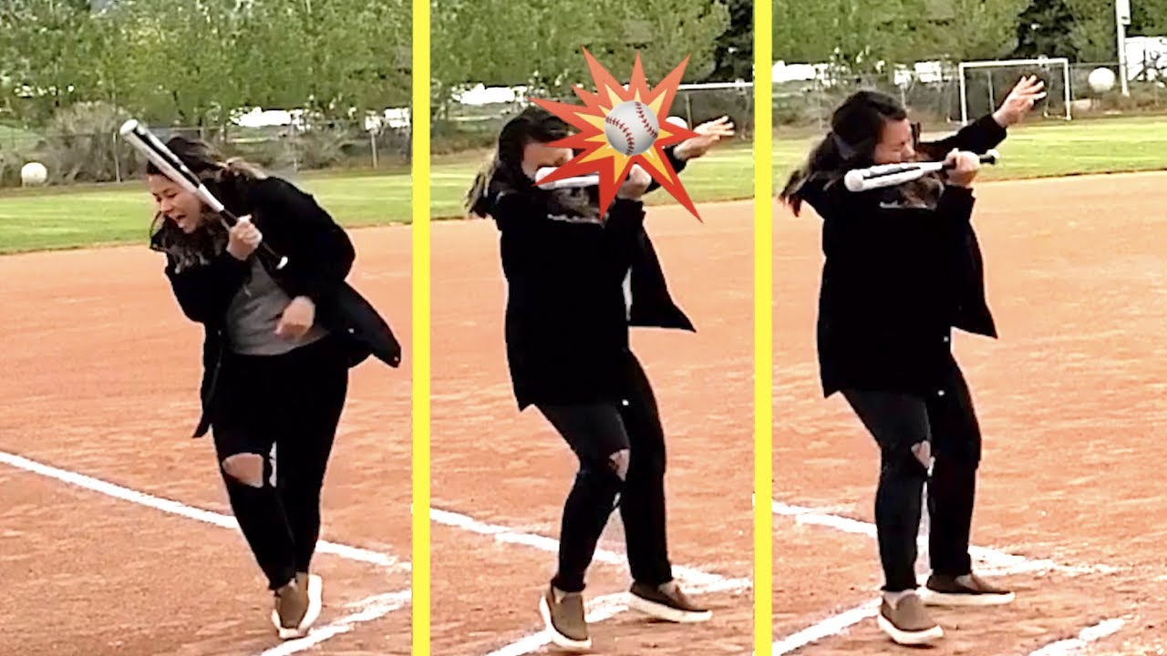 MOM GETS HIT by WILD PITCH at BASEBALL GAME! ⚾️😱 - YouTube