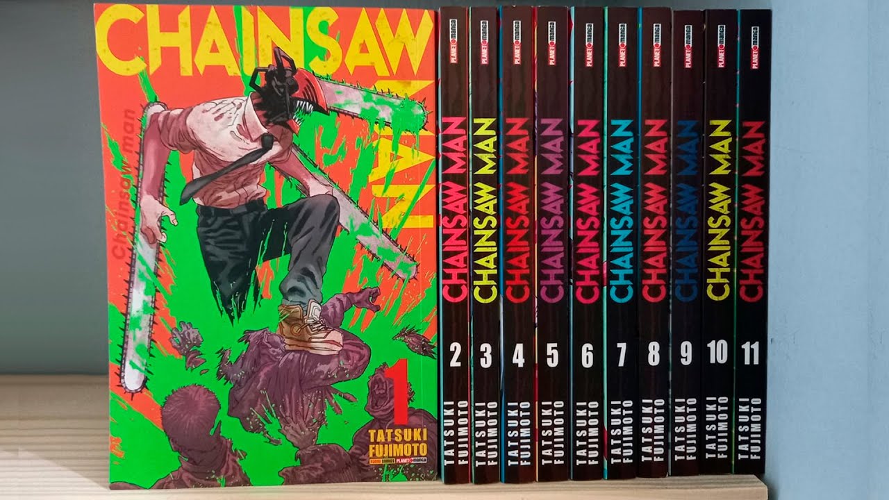 Chainsaw Man Vol. 1-11 - Coleção da Panini! - YouTube