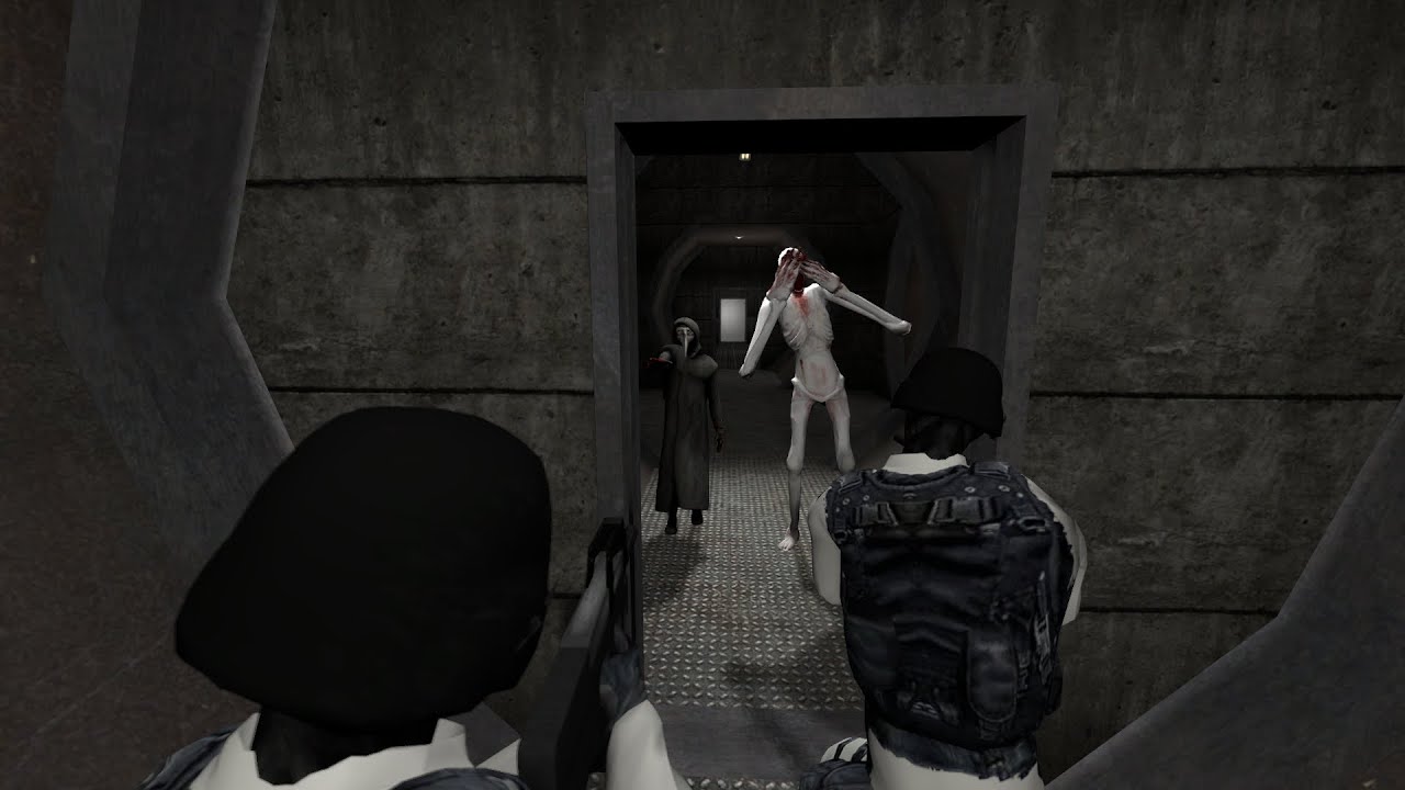 A double kill and a dead guard in SCP Containment Breach - YouTube