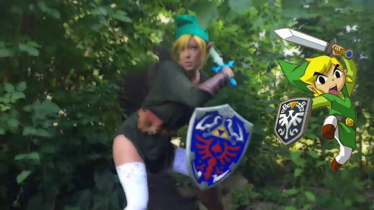 Behind the scenes Link Zelda Cosplay with Rebecca MacKay Fantasy Model ...