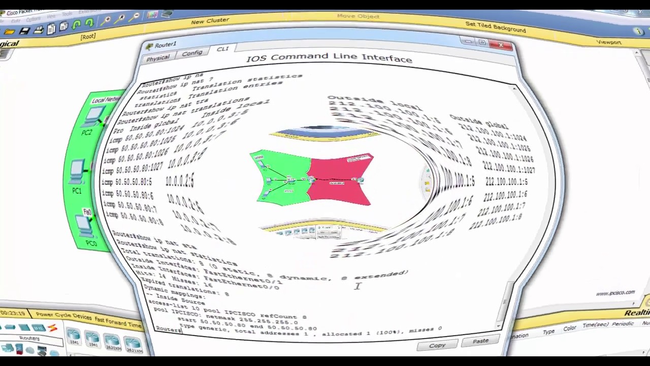 PAT Configuration in Cisco Packet Tracer - YouTube