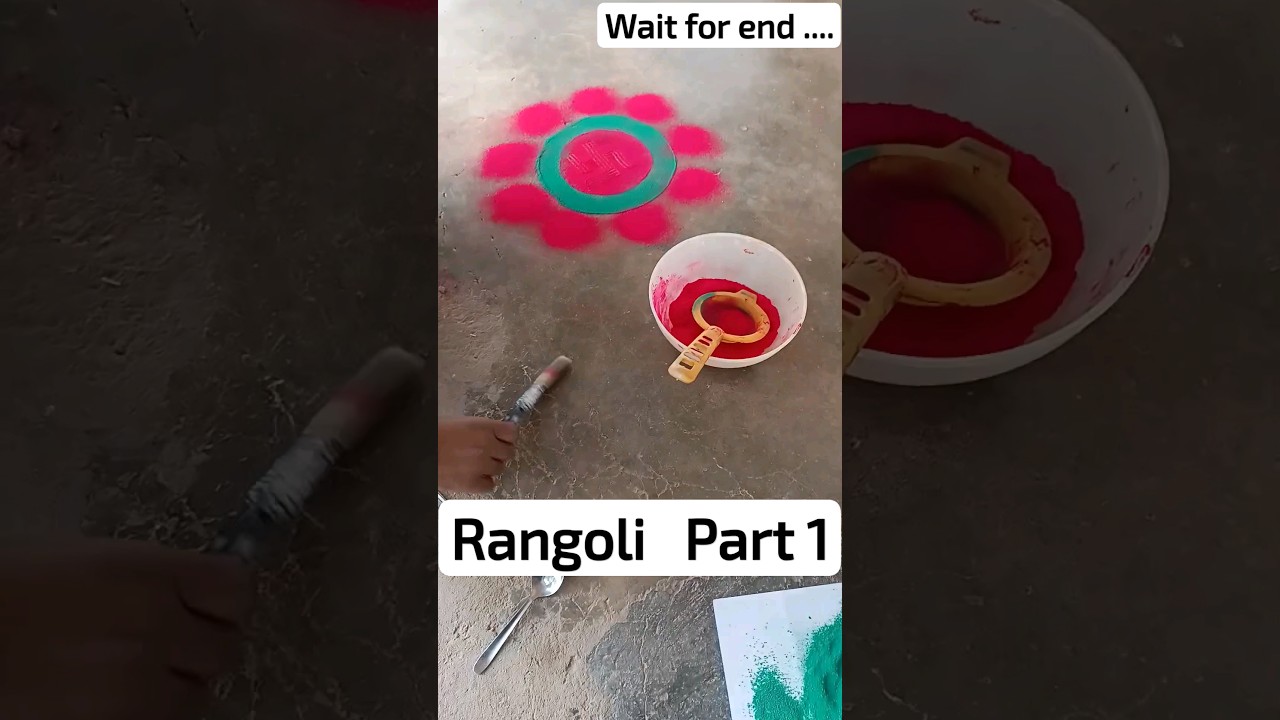 Amazing Rangoli Making || #rangoli #rangolidesign #amazing #ramaayenge ...