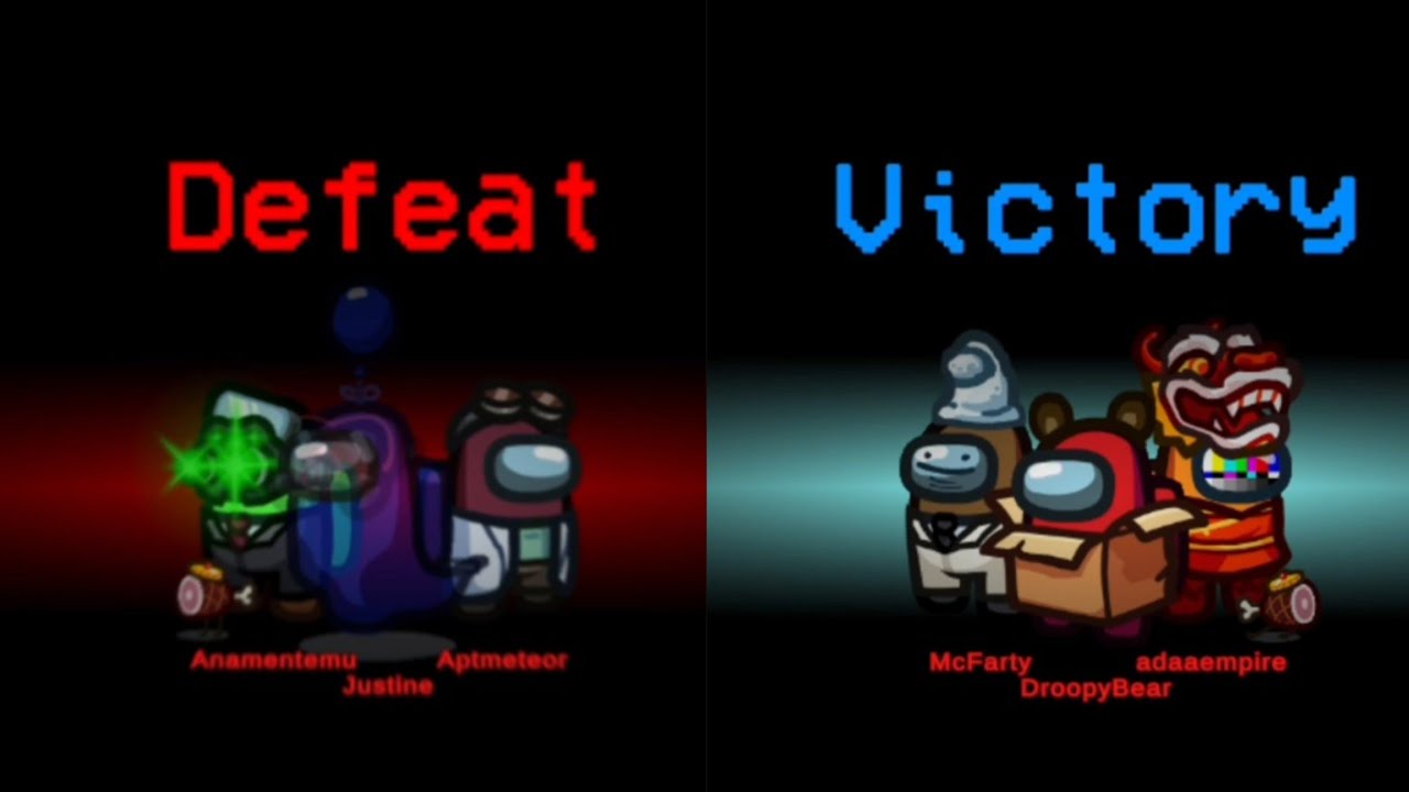 Among Us - Victory and Defeat Animations 2025 - YouTube