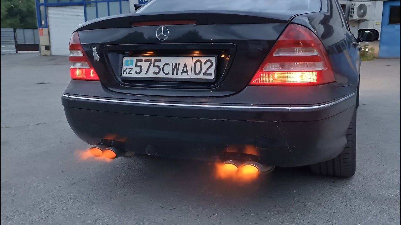 Mercedes C55 AMG custom ECU tune - YouTube