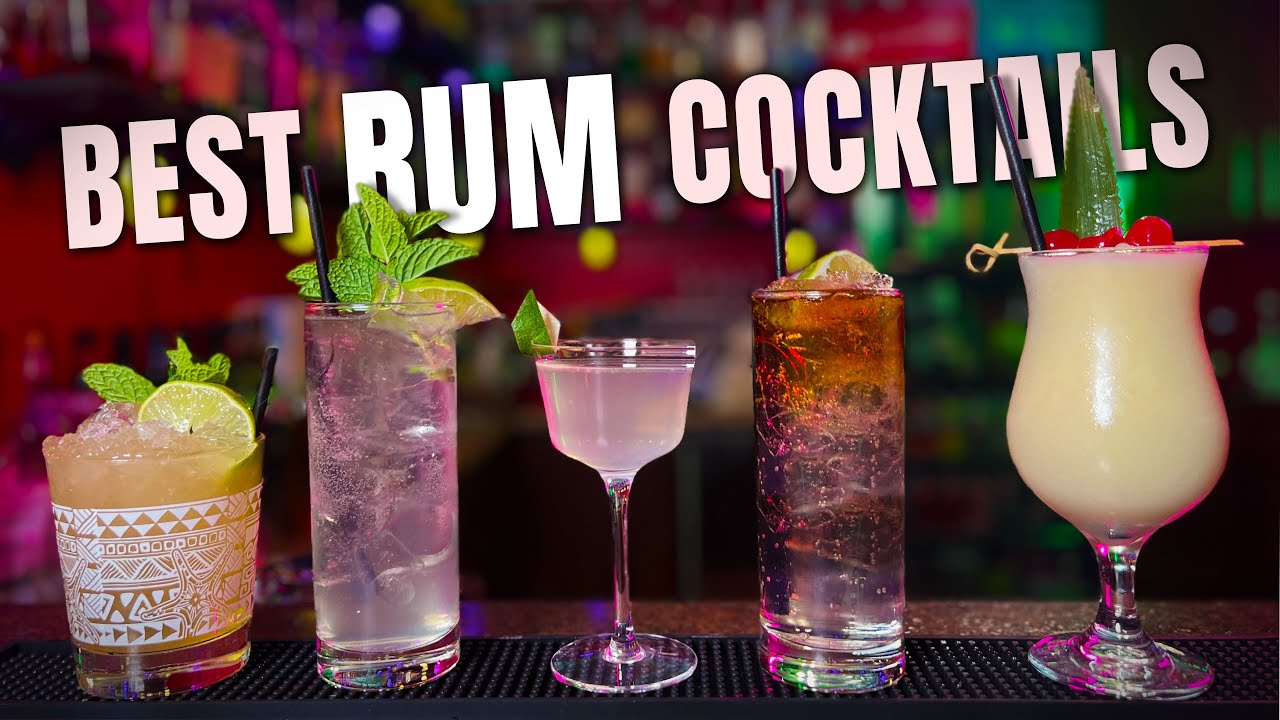 Top 5 Rum Cocktails You’ll Want All Summer 🍹🔥 | Ultimate Home Bar Guide ...