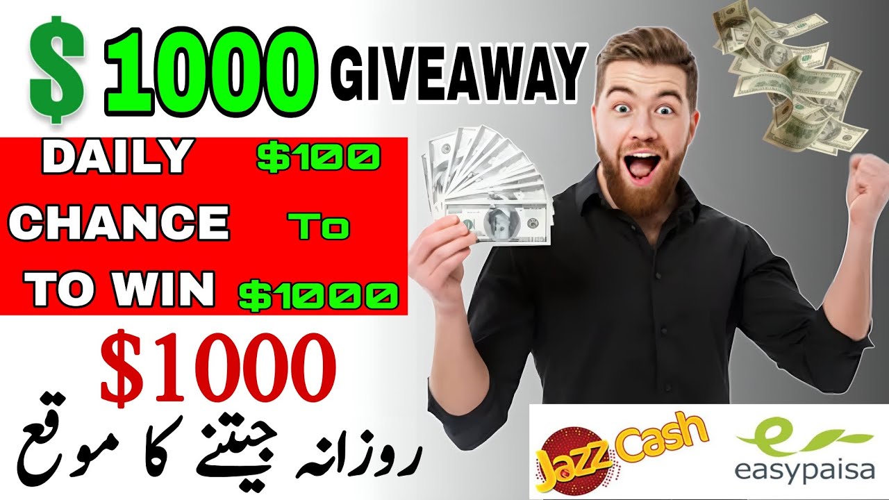 Chance to win $1000 every month || $100 every week || $50 every day ...