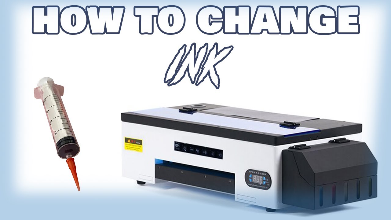 How to Change Ink in your DTF Printer - YouTube