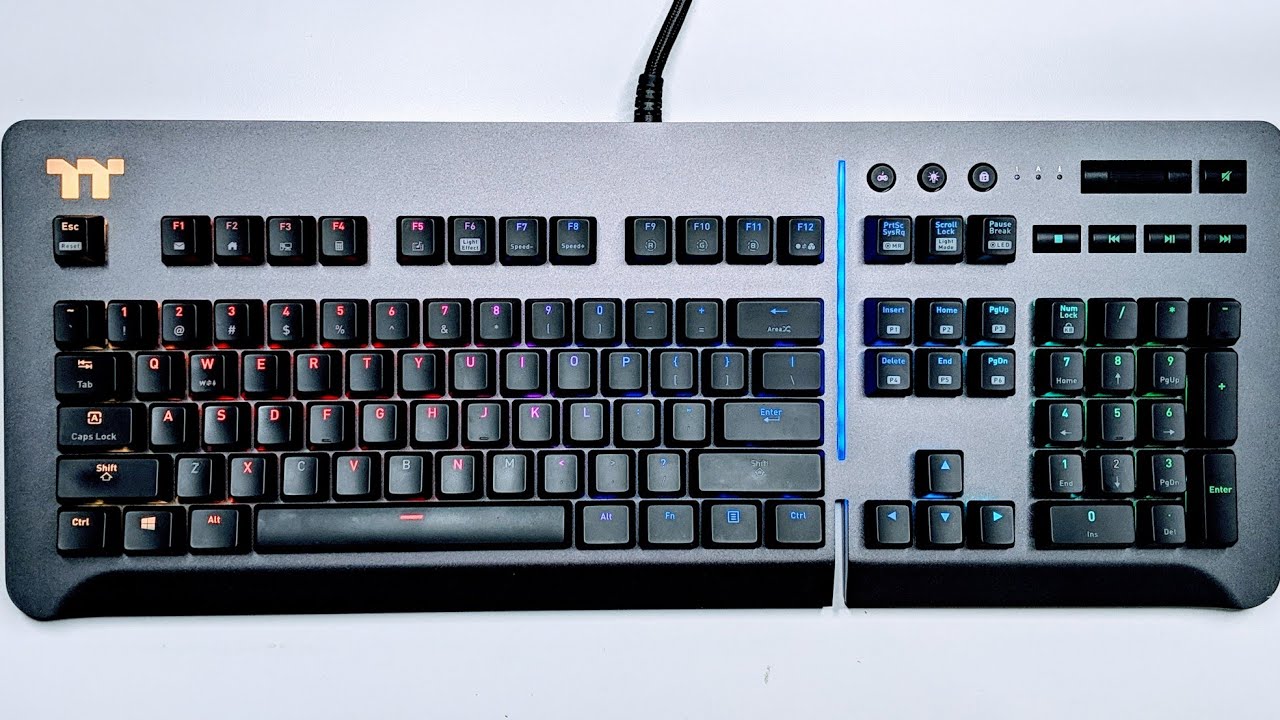 Unboxing Thermaltake Level 20 RGB Titanium Gaming Keyboard - YouTube