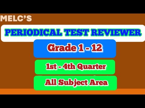 PERIODICAL TEST REVIEWER FOR GRADE 1-12 || 1ST-4TH QUARTER || ALL ...