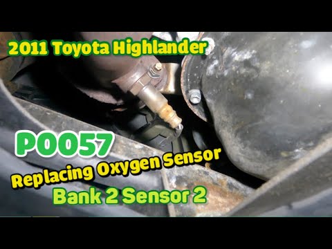 Replacing oxygen sensor bank 2 sensor 2 on Toyota Highlander 2008 2009 ...