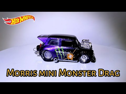 Custom Hotwheels MORRIS MINI Monster DRAG. BR BOX Custom - YouTube