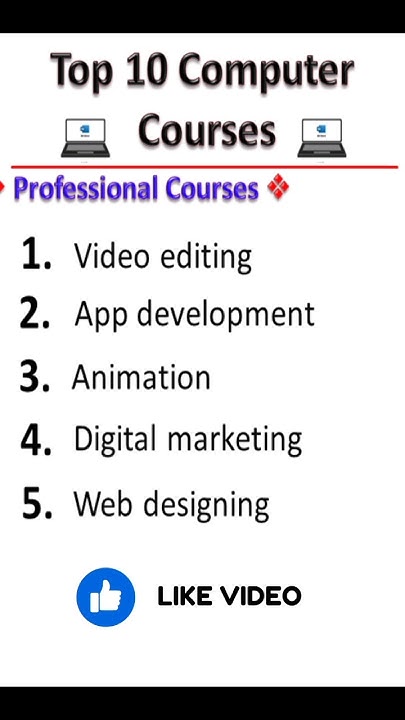 Name of all computer courses list | Top 10 computer courses for ...