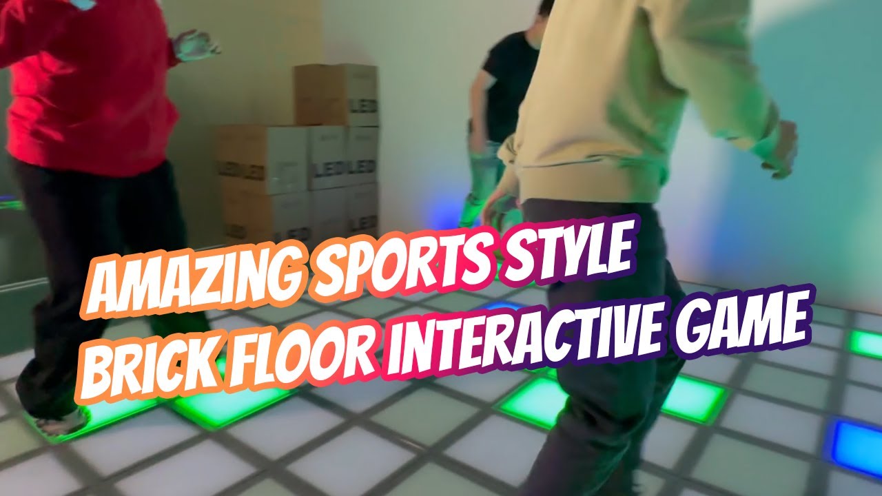 Amazing sports style brick floor interactive game - YouTube