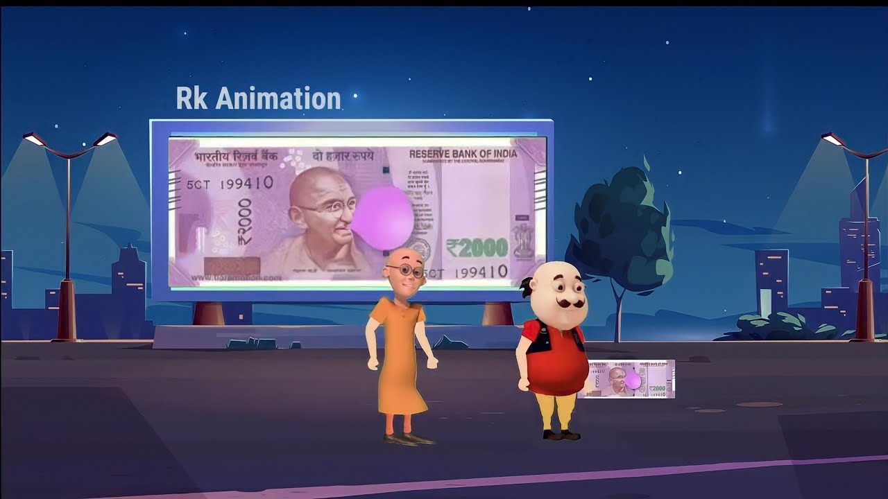 2000 rupees ka note । motu patlu cartoon । मोटू पतलू 2023 । - YouTube