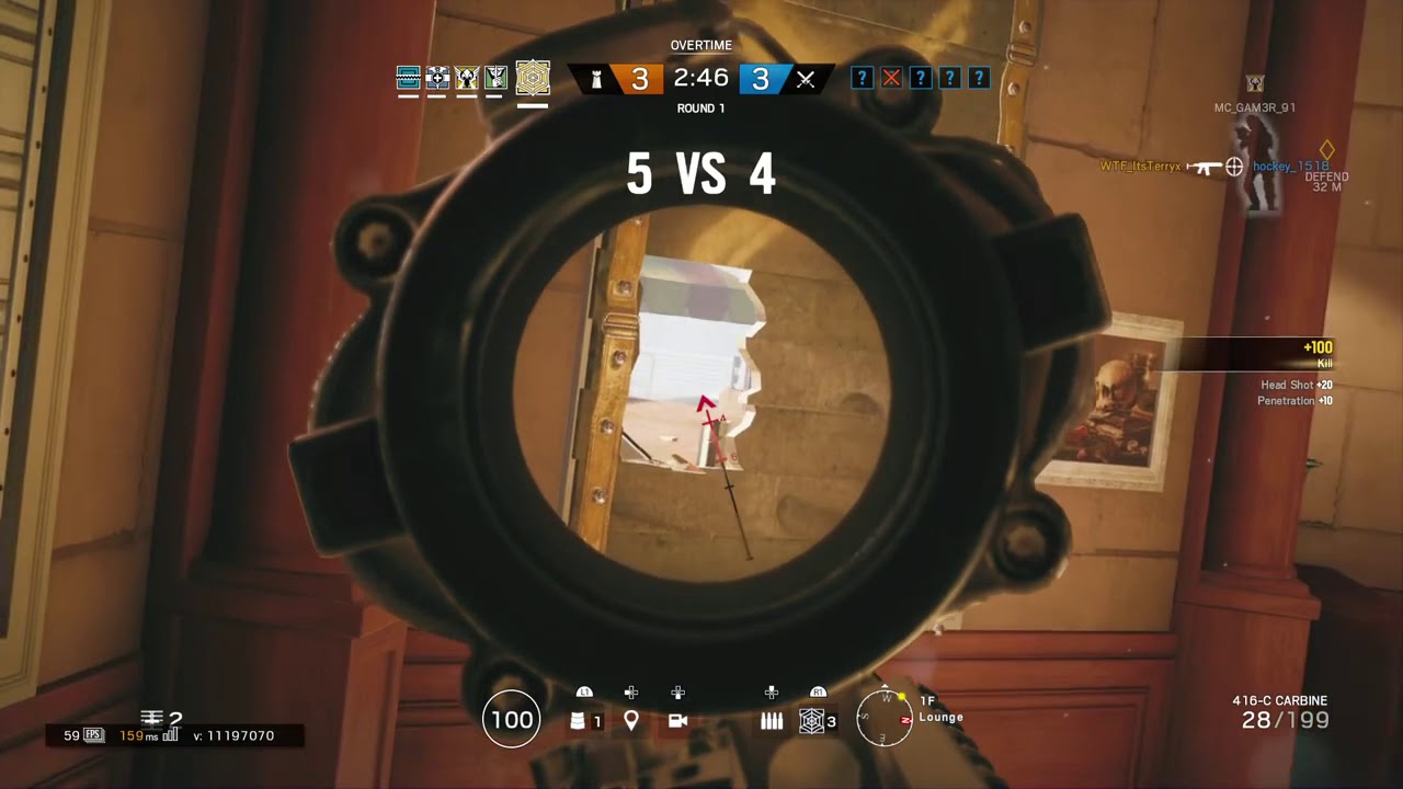 Rainbow Six Siege-Jagers Acog Ace in Ranked - Operation valvet shell ...