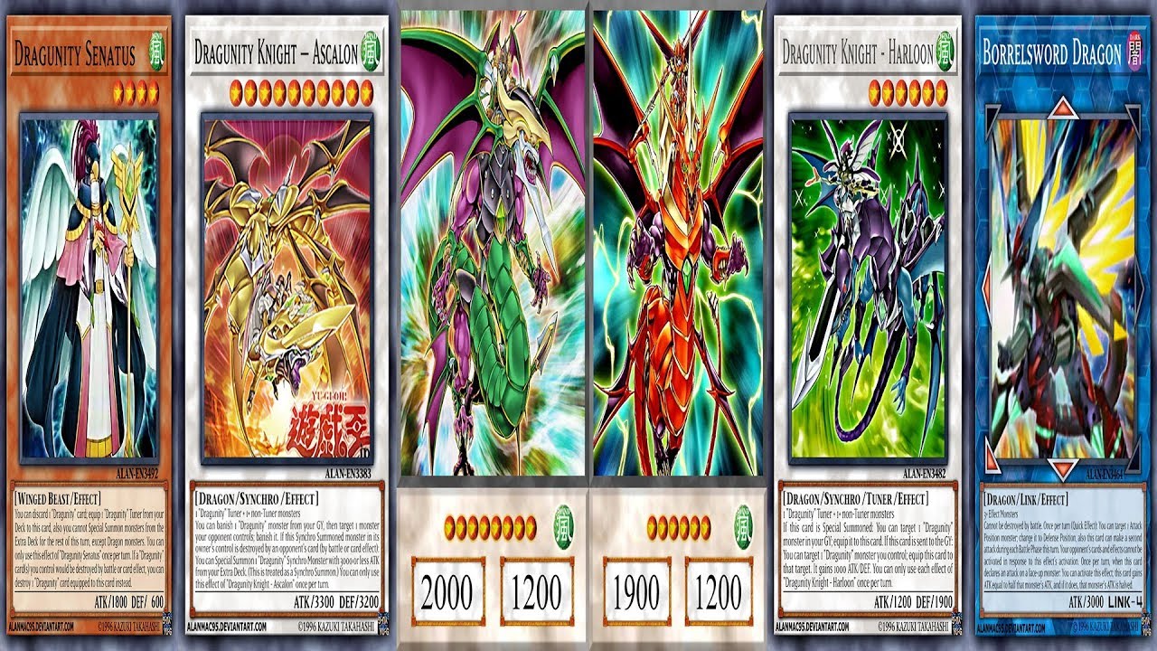 YGOPRO Links Borrelsword Dragon Dragunity Senatus Deck DRAGUNITY KNIGHT ...