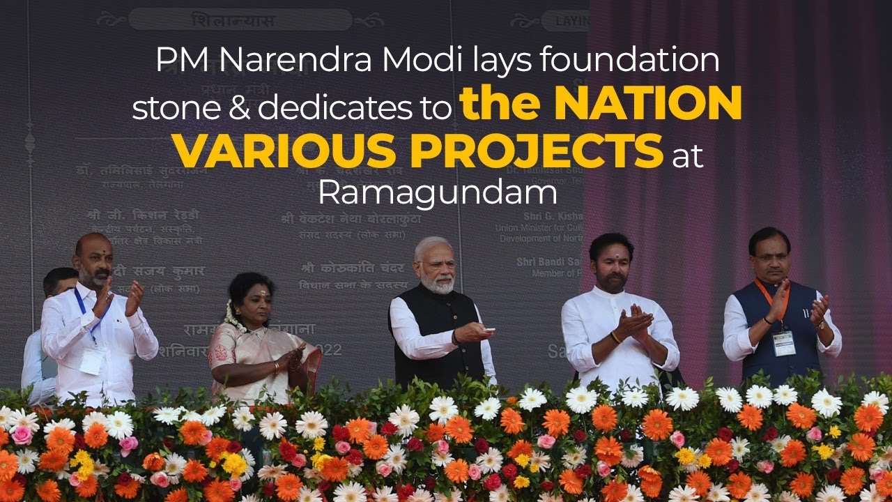 PM Narendra Modi lays foundation stone & dedicates to the nation ...