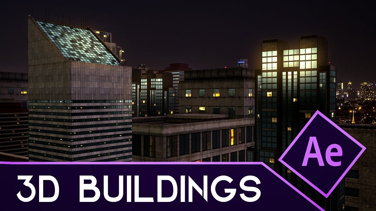 After Effects 3D Buildings Tutorial | Xeon Studios - YouTube