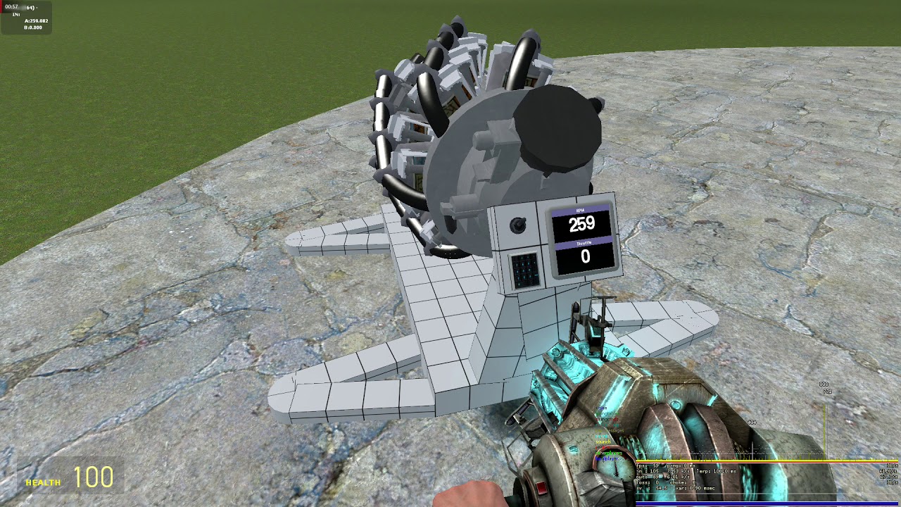 (GMOD) R-4360-ish Thruster Engine - YouTube