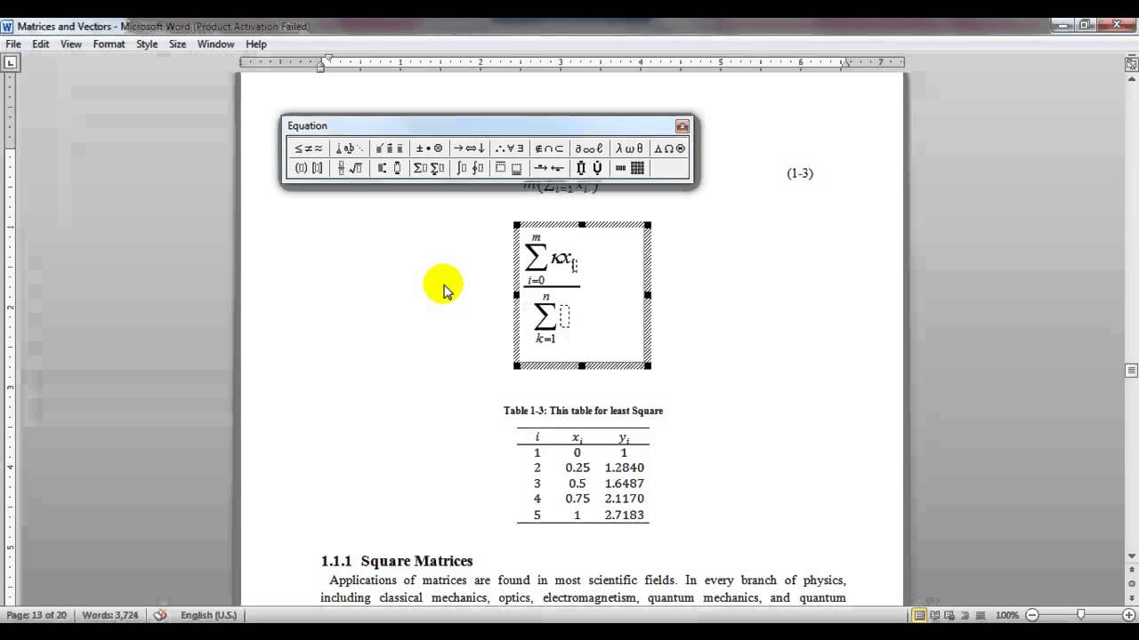 w6 2 Equation - YouTube