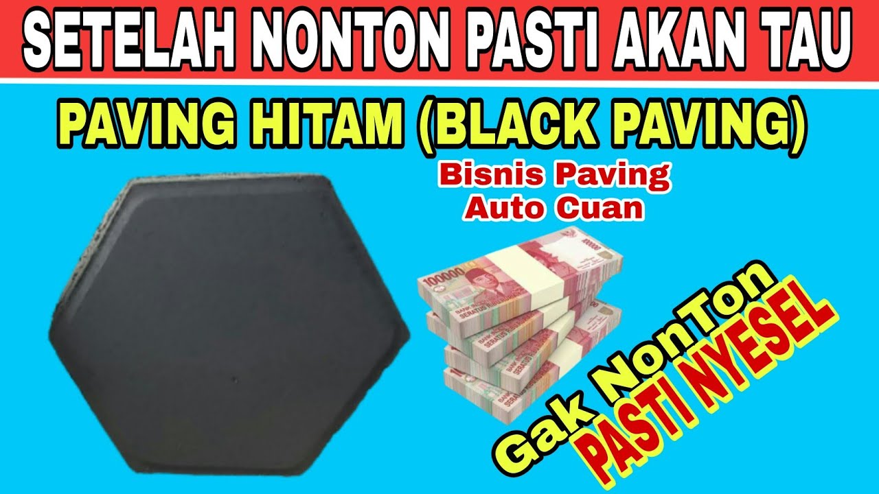 Tutorial membuat paving warna Hitam / Black Paving - YouTube