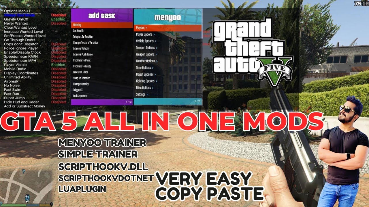 GTA 5 - All in One Mods | Menyoo trainer/simple trainer/scripthookv ...