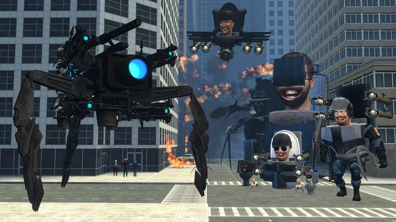 NEW UPGRADED CAMERA STRIDER VS NEW SWAT MUTANT SKIBIDI TOILET AND ...