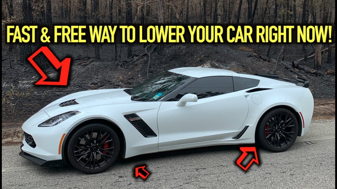 WATCH THIS BEFORE YOU LOWER YOUR C7 CORVETTE FULLY LOWERED ON STOCK ...