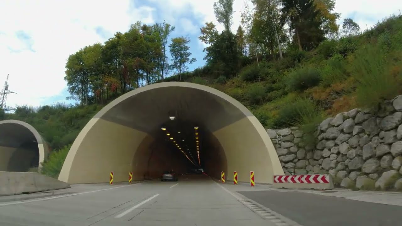 Austrian A10 Highway - Virtual Road Trip Between the Alps - YouTube
