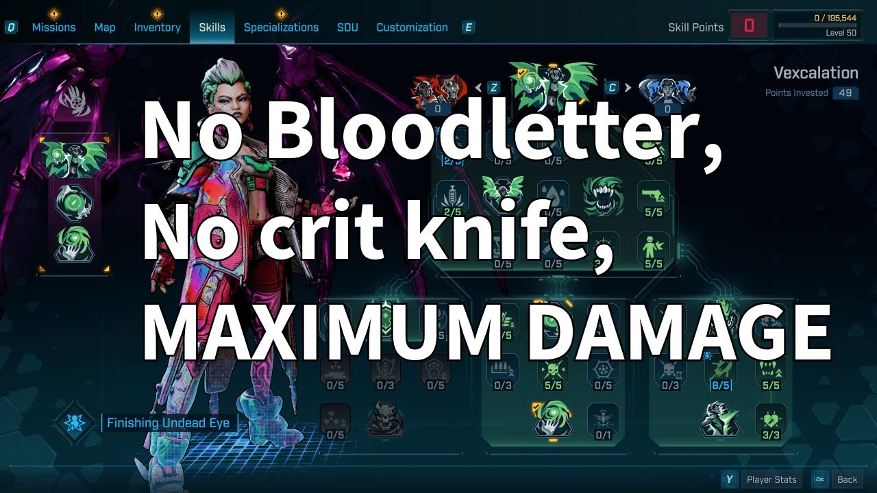 No bloodletter, No crit knife, MAXIMUM DAMAGE Vex build | Borderlands 4 ...
